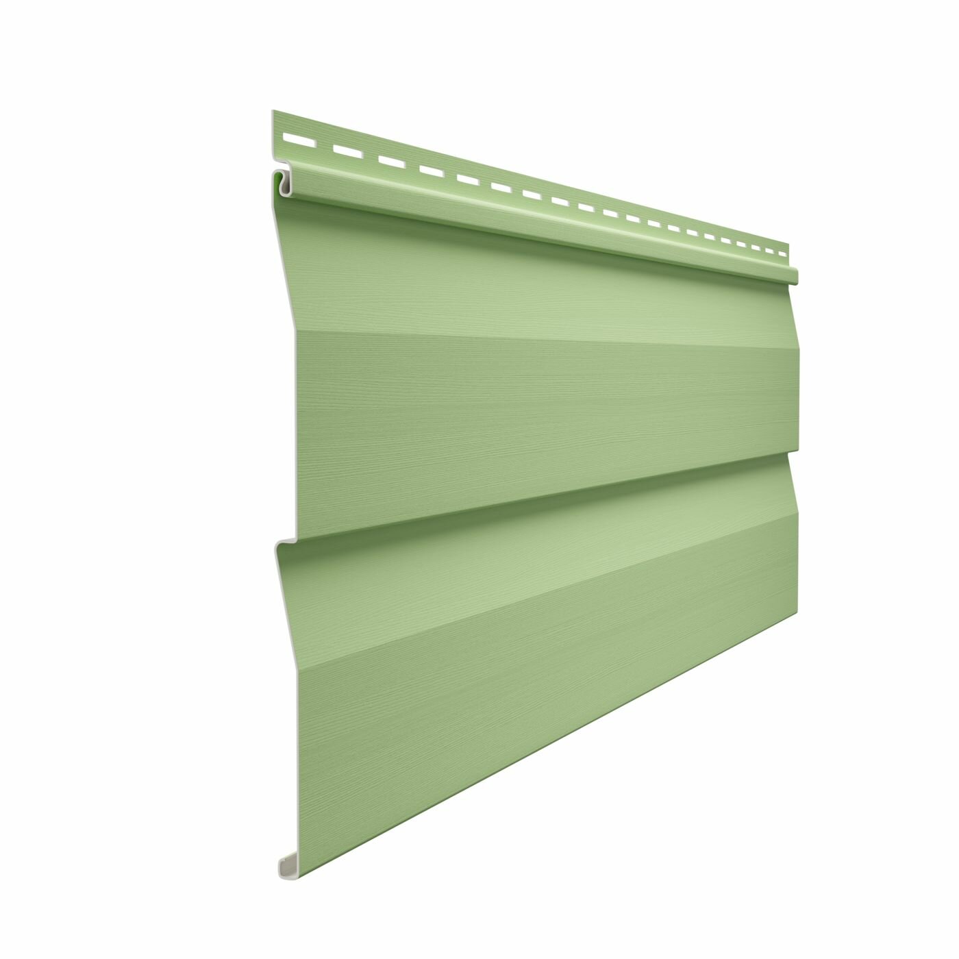 Сайдинг Docke STANDARD / Деке стандарт / D4.5D, горизонтальный, рельефный, цвет киви, 300х23 см