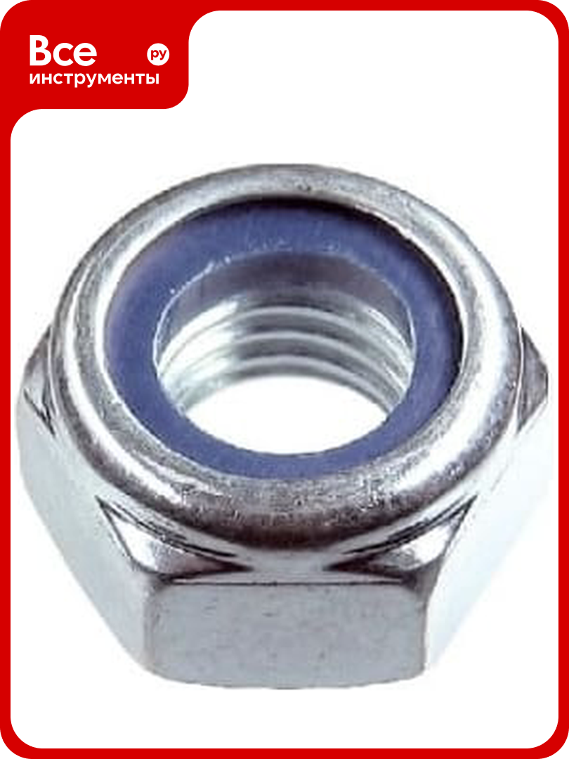 Гайка самоконтрящаяся ARNO INDUSTRIES М4 100 шт. со стопорным кольцом для фиксации резьбовых соединений DIN 985 оцинкованная A25000040036098
