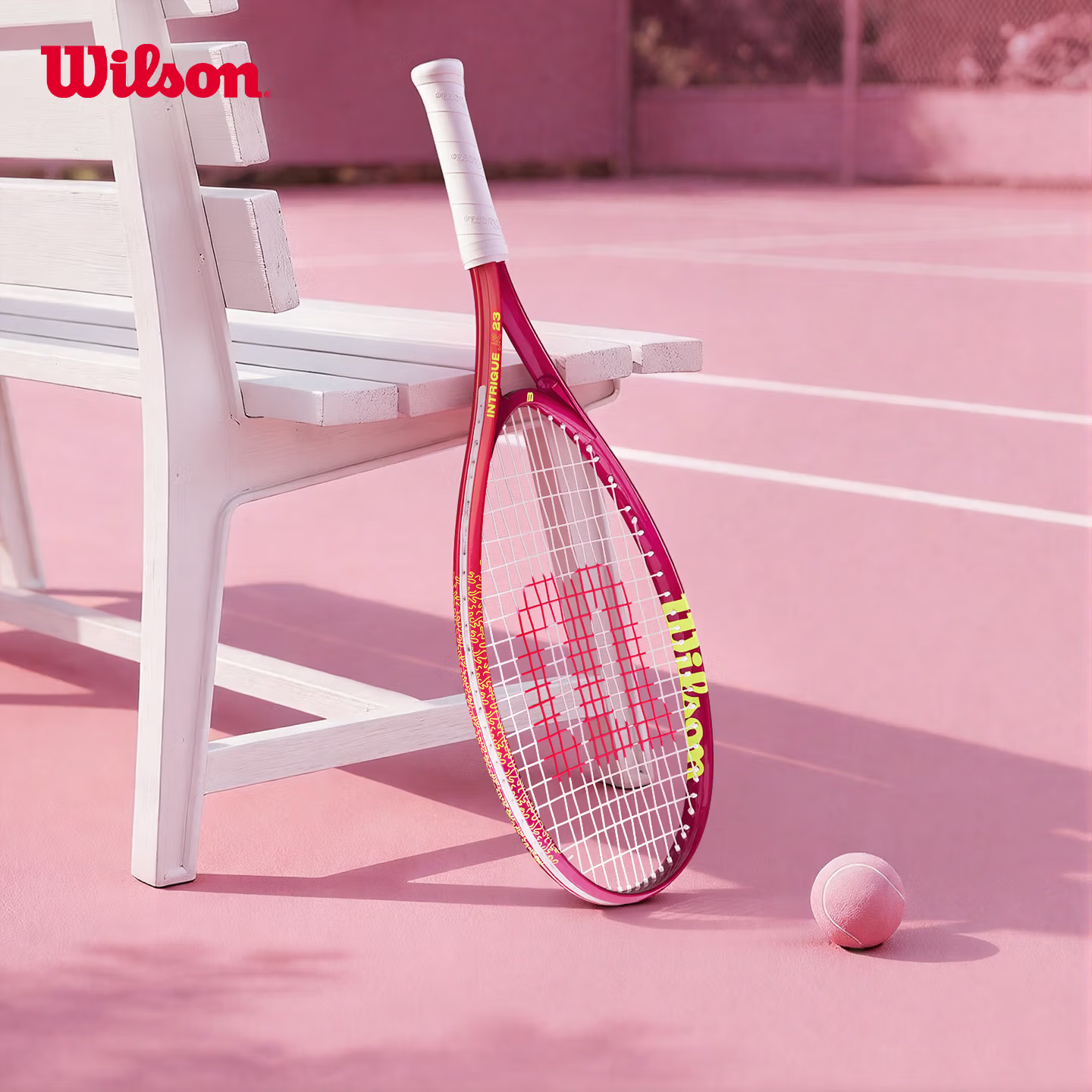 Теннисная ракетка Wilson Intrigue JR 23 Girls для девочек 7-8 лет, с натянутыми струнами, 23 дюйма