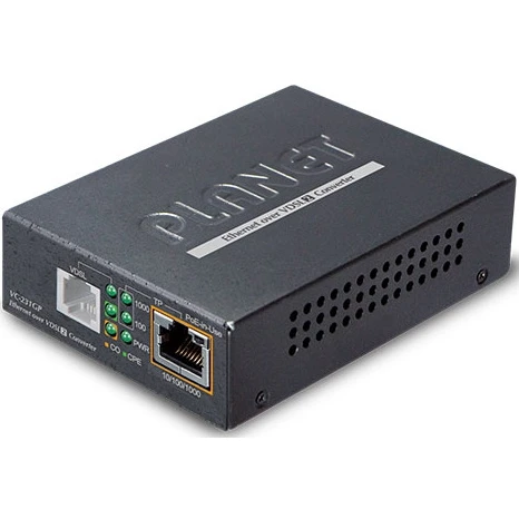 PLANET VC-231GP медиаконвертер/ PLANET 1-Port 10/100/1000T 802.3at PoE+ Ethernet to VDSL2 Converter – 30a profile w/ G.