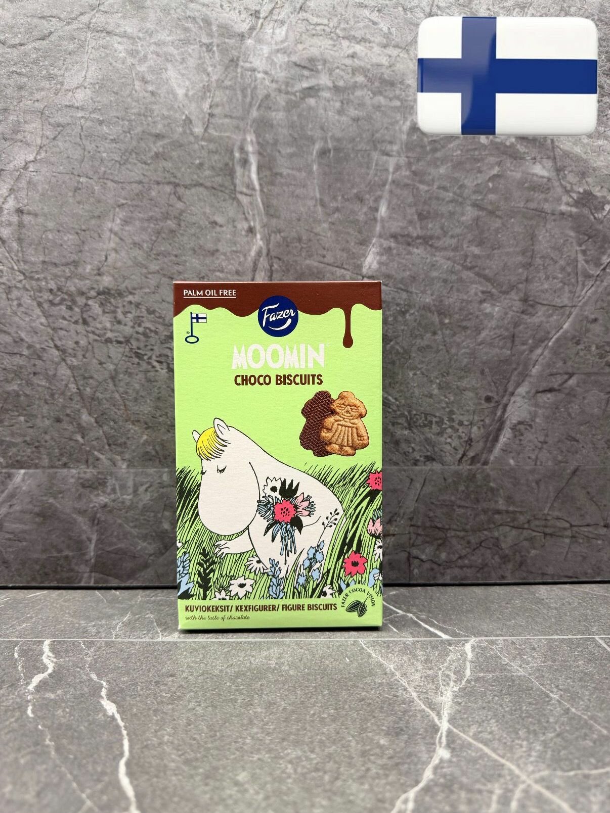 Печенье Fazer Moomin с молочным шоколадом 175 гр.