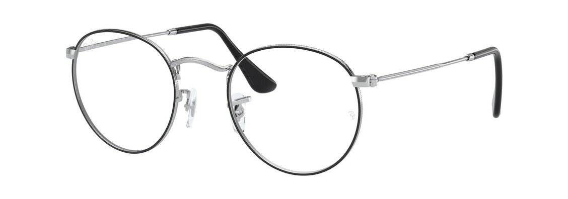 Оправа Ray-Ban "RB 3447V 2861", круглая, металлическая, чёрная, унисекс
