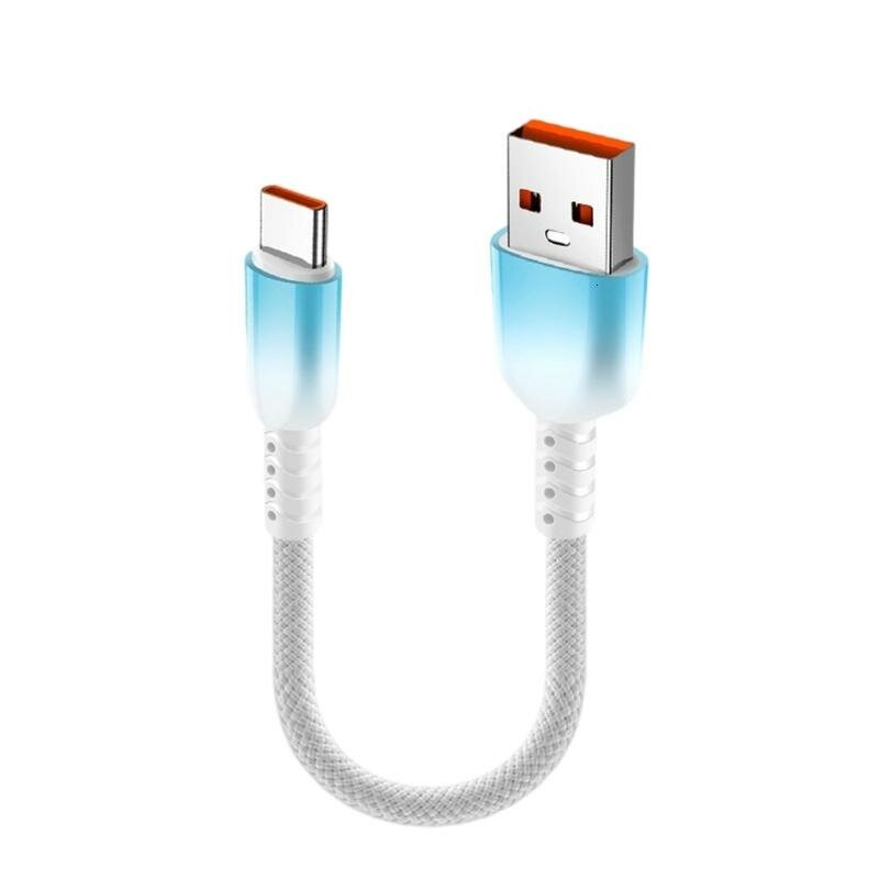 Кабель USB–Type-C с градиентной расцветкой, 0.15m - Прямой USB