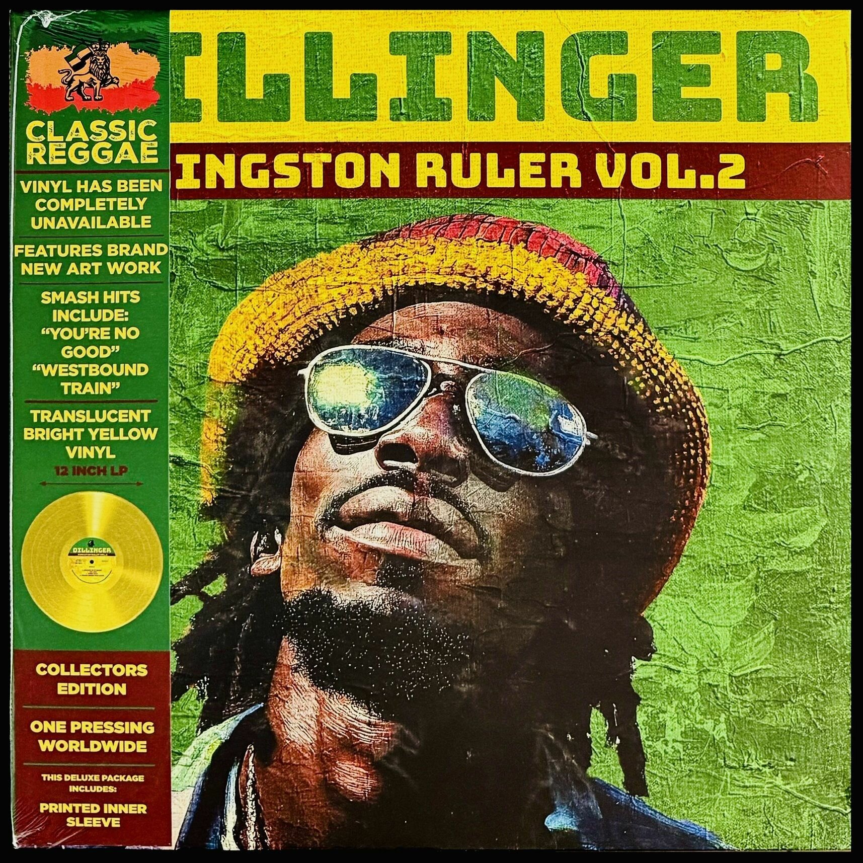 Виниловая пластинка Dillinger - Kingston Ruler Vol.2 (LP, 2025, Culture Factory) yellow