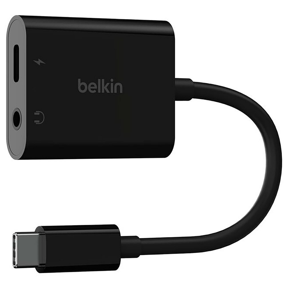 Адаптер Belkin RockStar Audio + USB-C чёрный (F7U081btBLK)