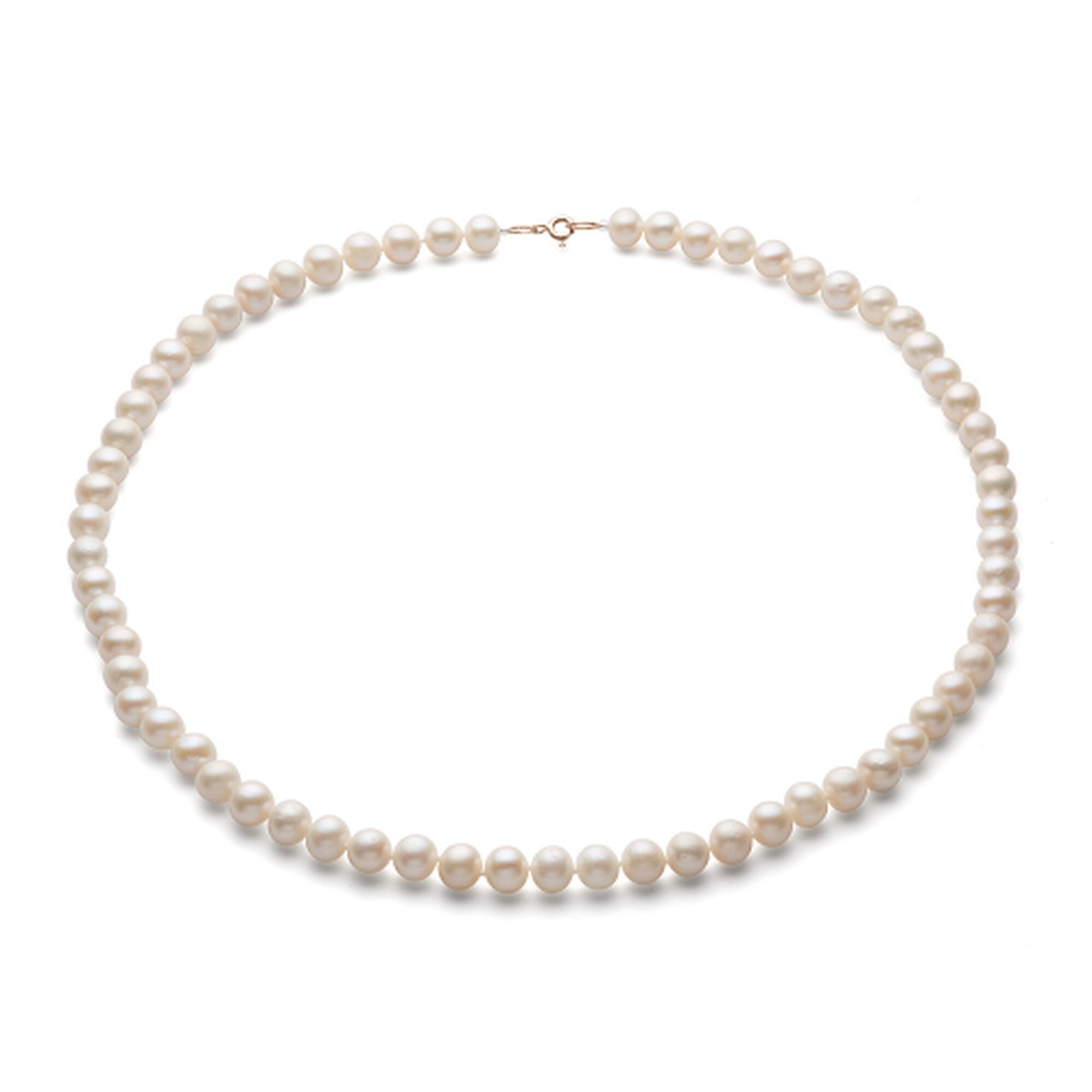 Колье Diamant online, красное золото, 585 проба, жемчуг