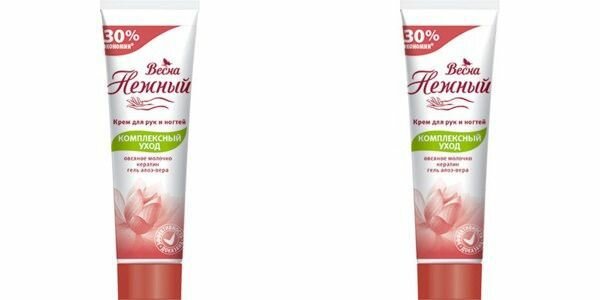 Весна Крем для рук Нежный Комплексный уход, 100 г, 2 шт