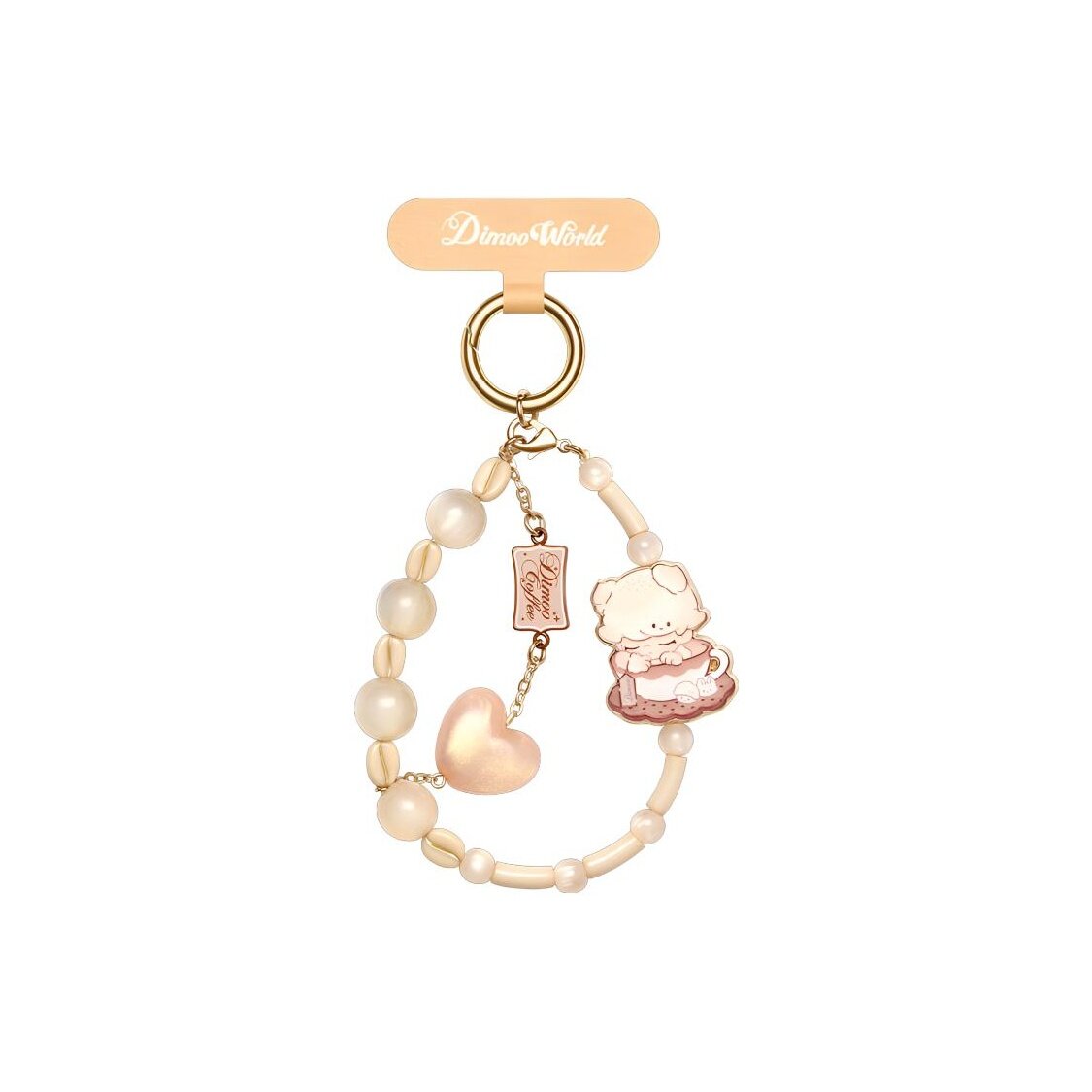 POP MART Dimoo Heartbeat Custom Collection Мобильный телефон Подвесная цепочка Слепые коробки