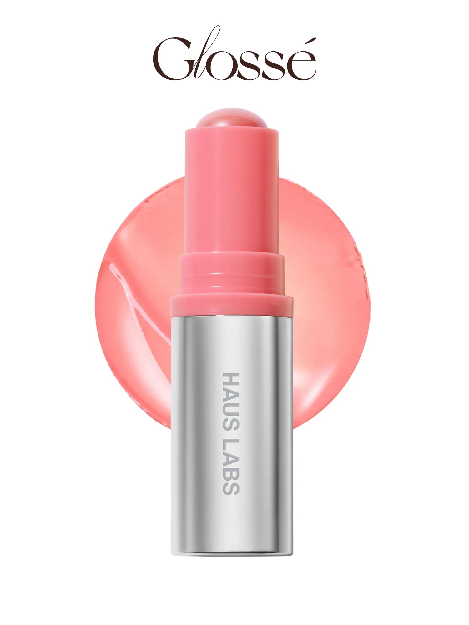 HAUS LABS румяна в стике Color Fuse Longwear Hydrating Glassy Lip + Cheek Blush Balm Stick, оттенок Glassy Pomelo, 5 гр.