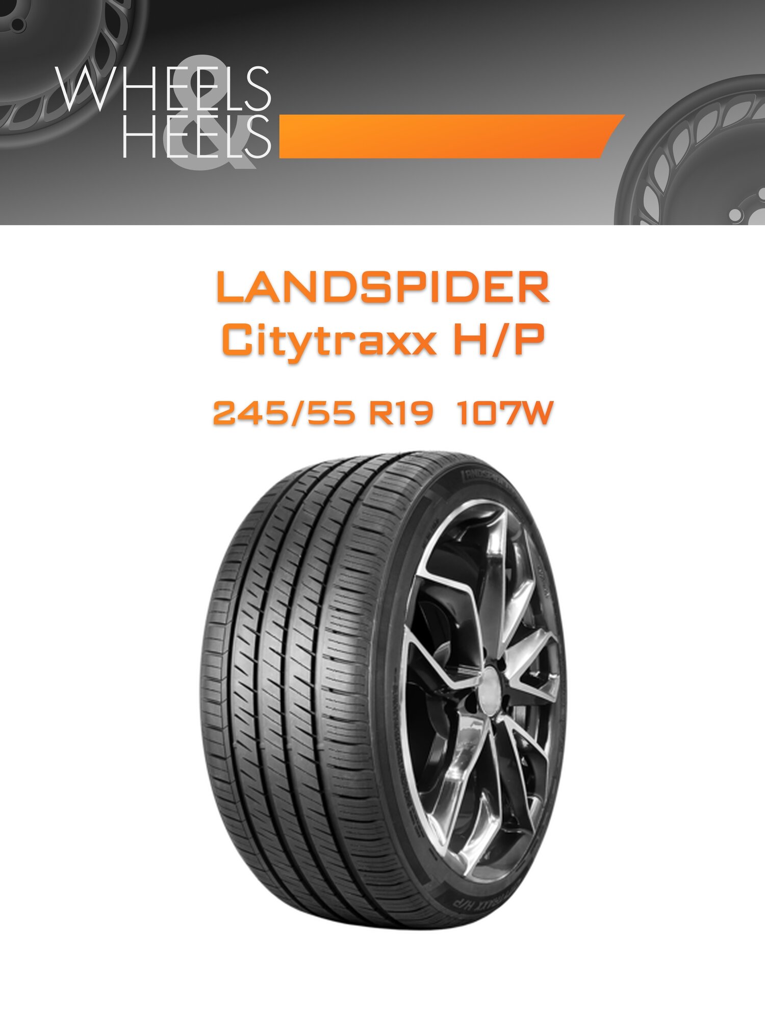 Шина автомобильная Landspider Citytraxx H/P 245/55 R19 107W XL SUMMER, летняя, универсальная