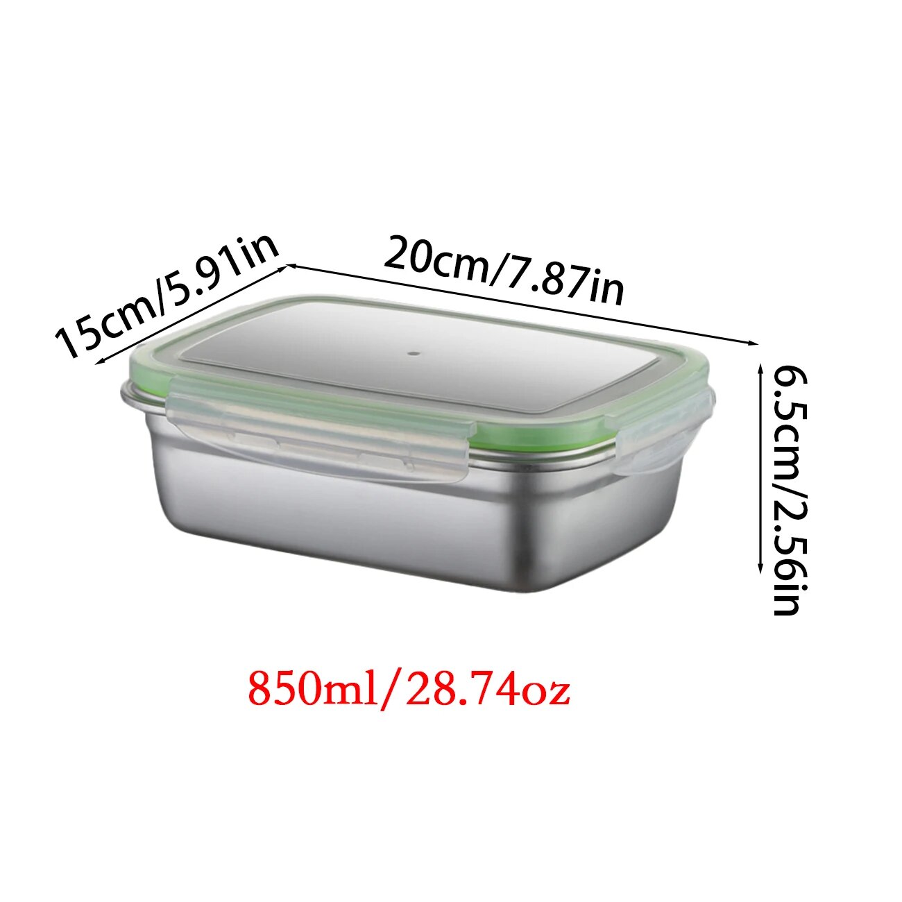 Контейнер для еды из нержавеющей стали 850ml