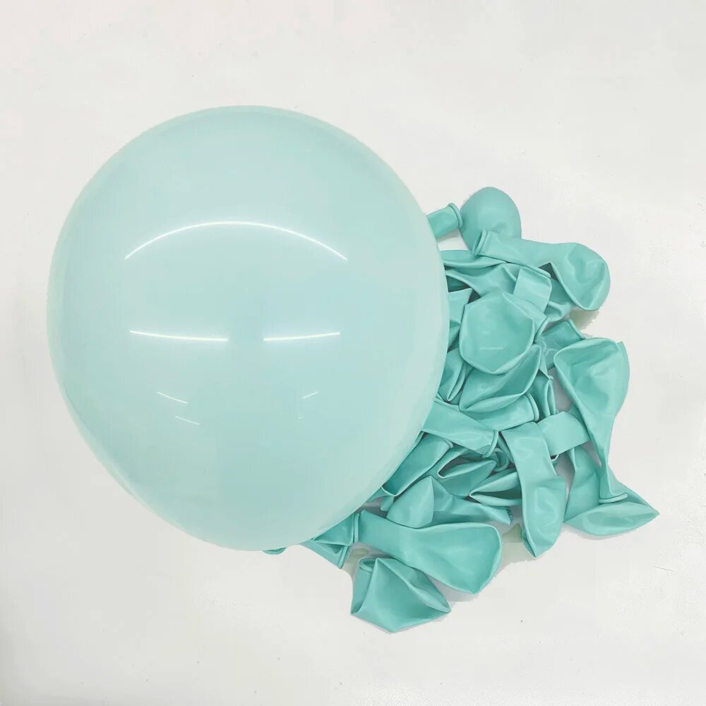 Бирюзовые воздушные шары MicroPlush pastel teal blue, 5INCH 10Pcs