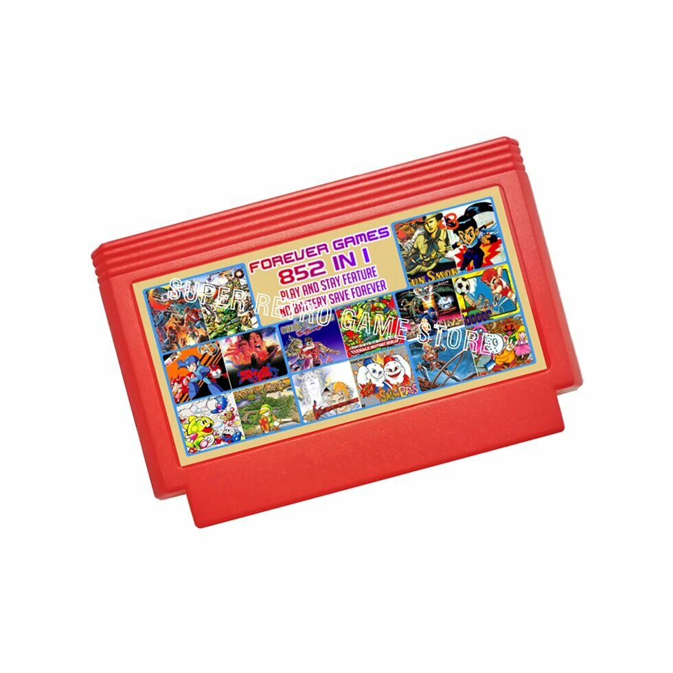 Игровая карта 852 в 1 FC, Красный