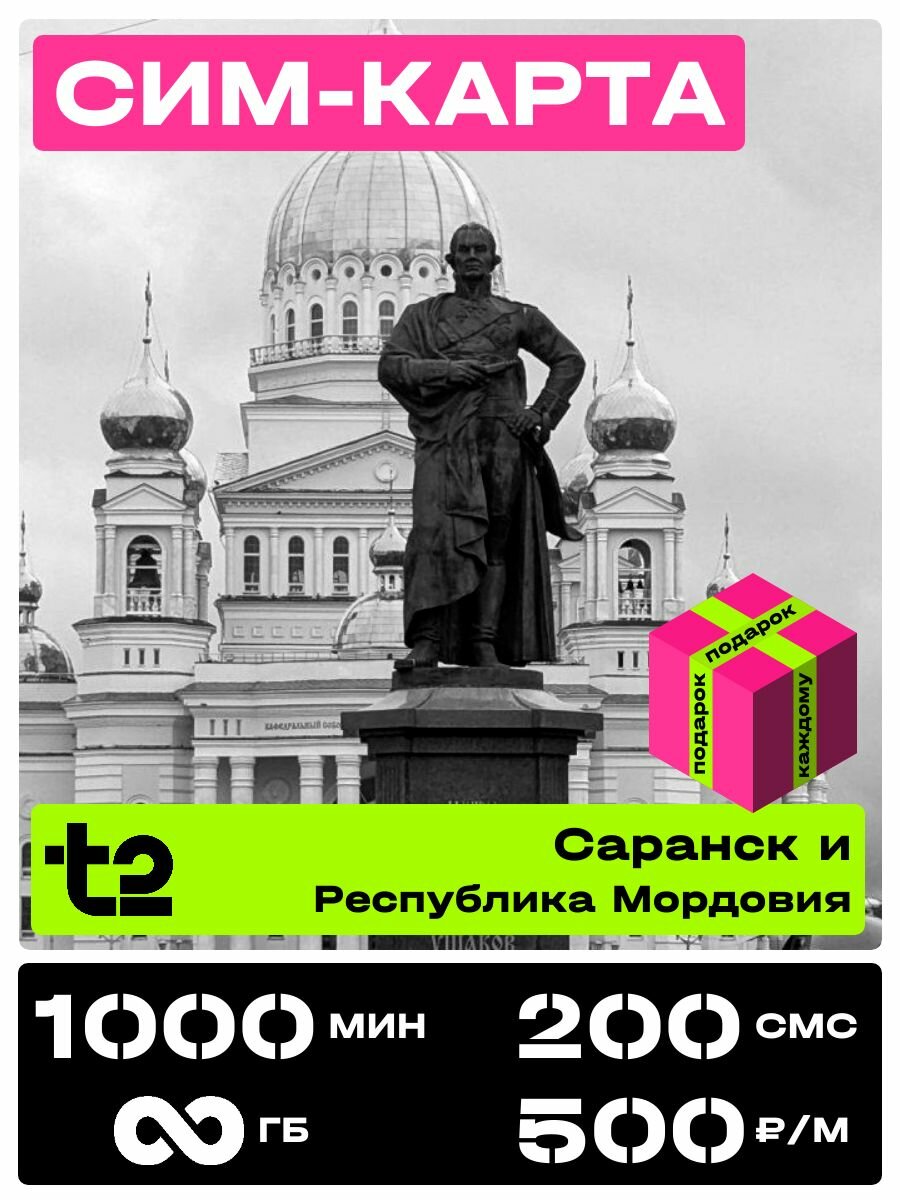 Сим карта теле 2 с безлимитным интернетом. t2 SIM-карта тариф Партнер М Республика Мордовия. 1000 минут за 500 рублей в месяц.