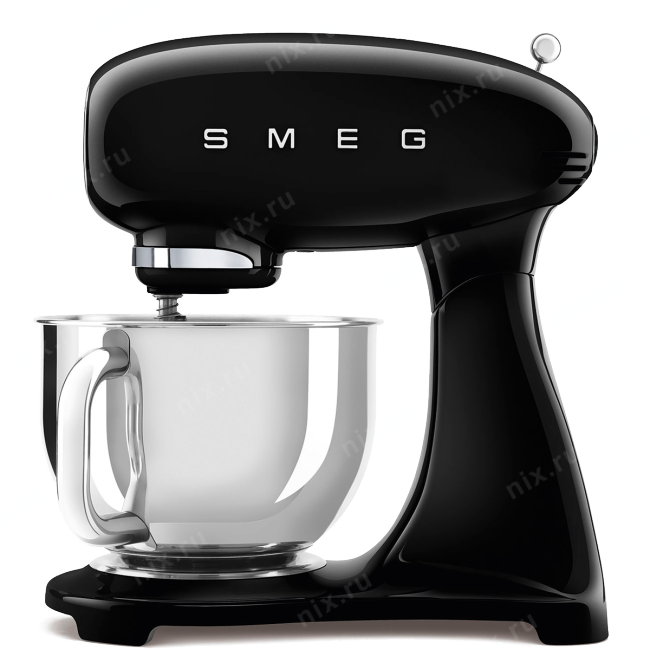 SMF03BLEU SMEG Планетарный миксер, Мощность 0,8 кВт; Объем чаши 4,8л; Регулировка скорости, 2 насадки для взбивания, 1