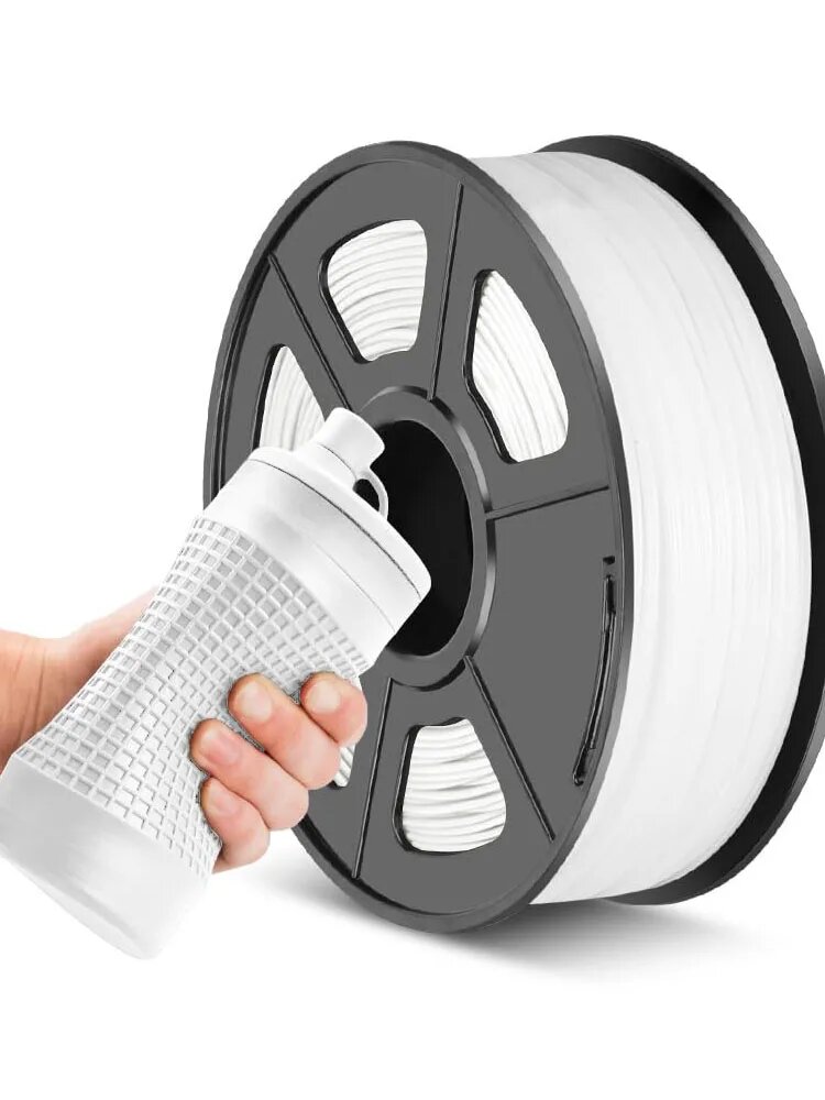 MANLANG Филамент TPU 95A Мультиколор 1.75 мм 6 шт Белый, TPU white 250g