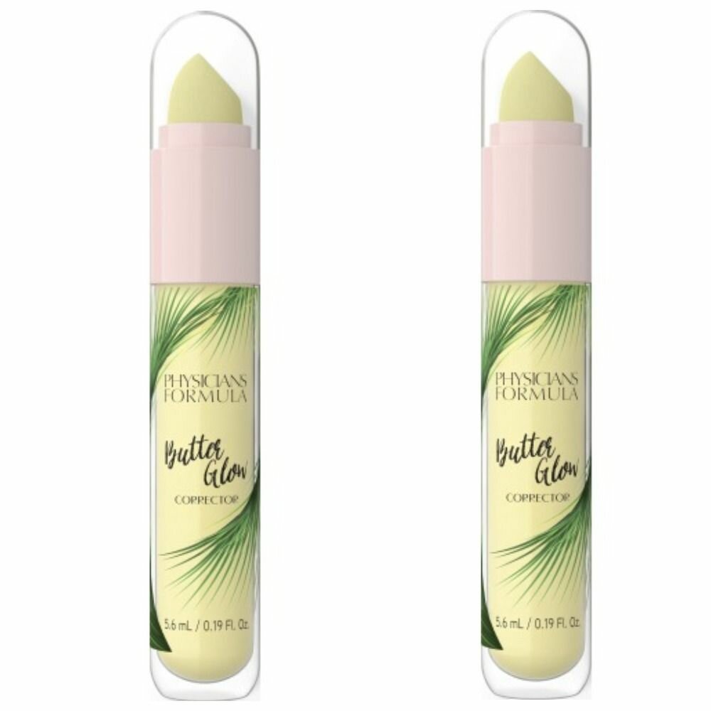 Physicians Formula Консилер Butter Glow Corrector тон: желтый, 5,6 мл, 2 шт
