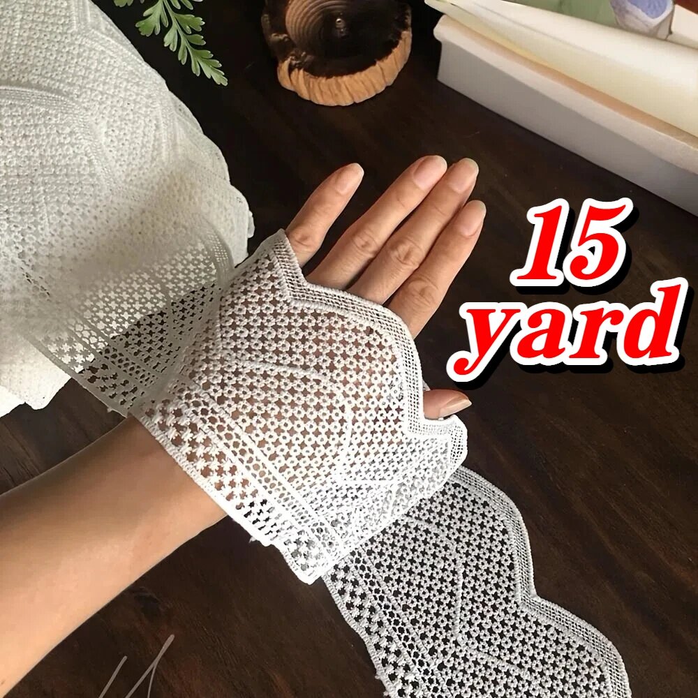 Водорастворимое кружевное полотно для шитья из полиэстера 3 Yards-108 Inches