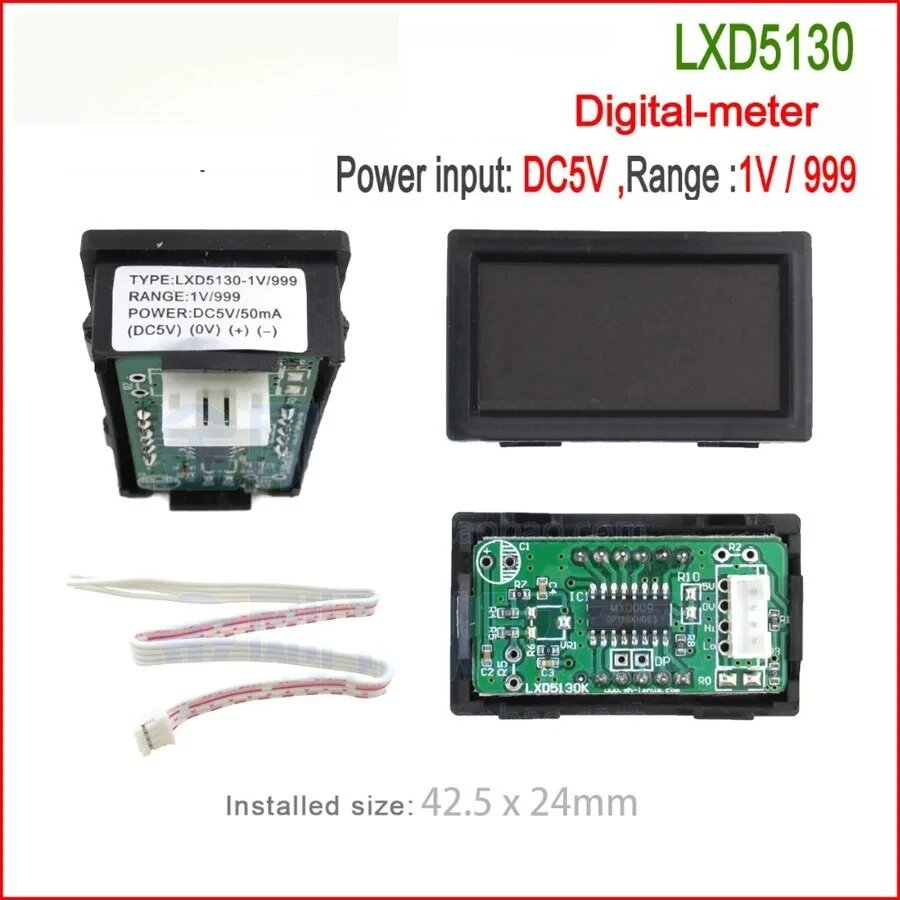 Измеритель тока INDEXTOP LXD5130W 0-999 5PCS with cables