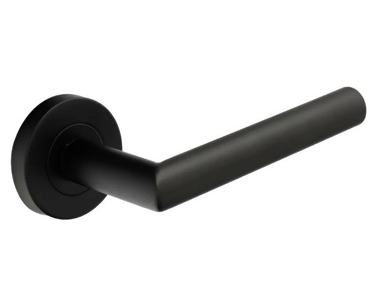 Ручка дверная BUSSARE TORNO PR-150-15 BLACK, черная (комплект на одну дверь)