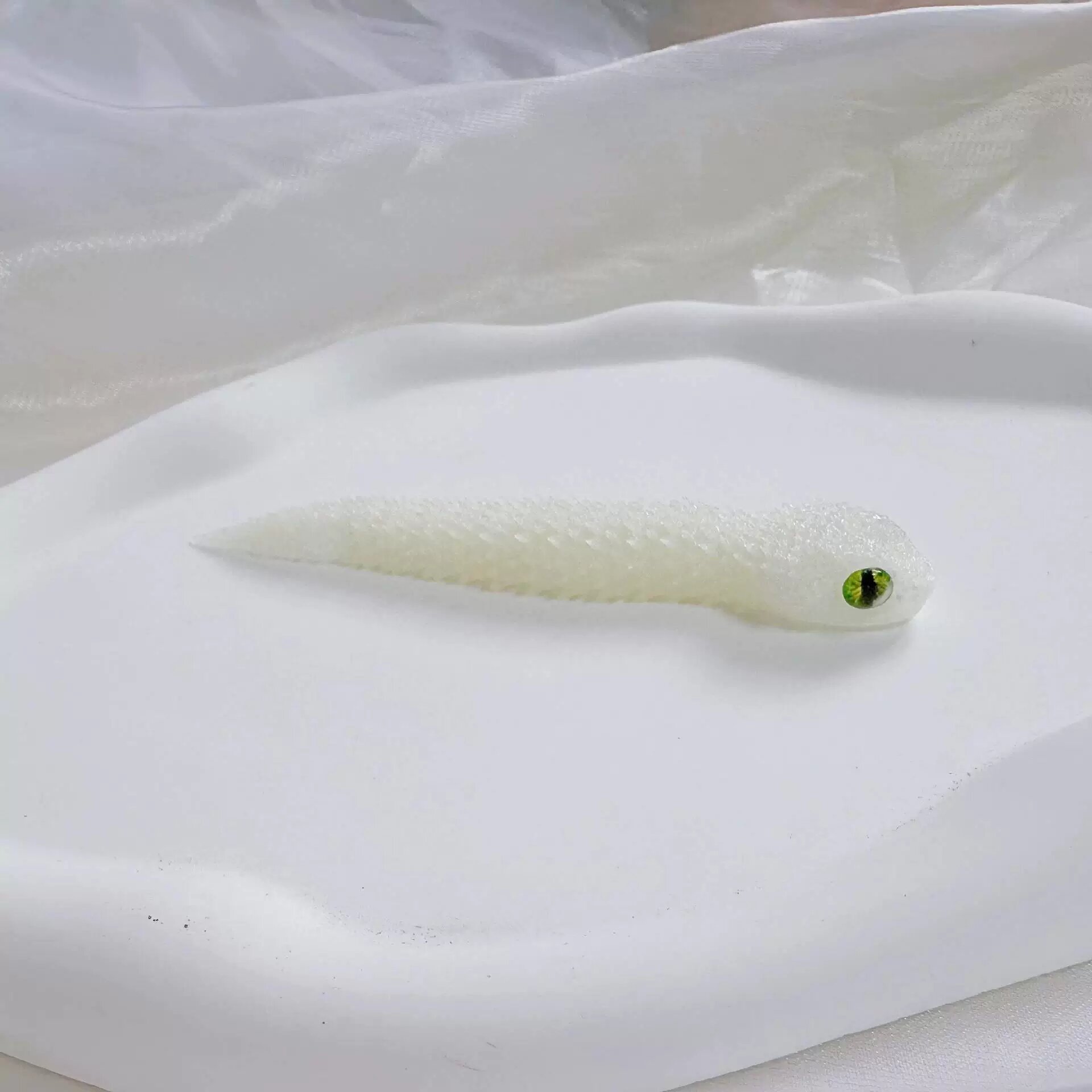 13 см 3D-печатная модель змеи-випера с артикулированными суставами, светящийся синий цвет для детского декора,