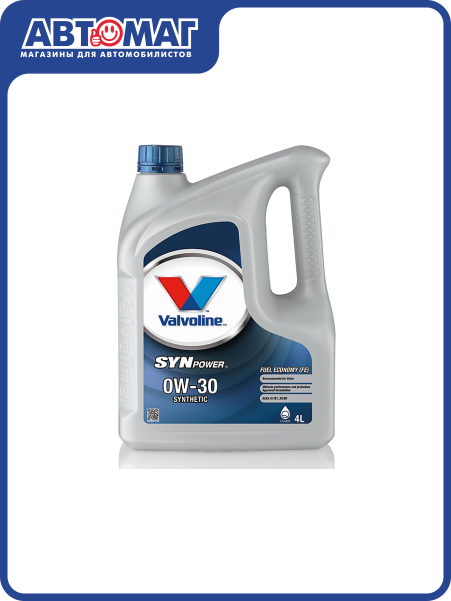 Масло моторное Valvoline SYNPOWER FE 0W-30-4L (арт. 872564) VALVOLINE VAL-0W30FE-4L