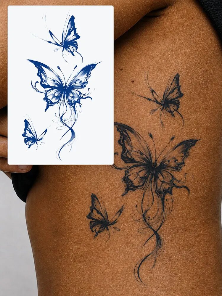 Tattoo'шки Временная тату без пленки 11*18см (темнеет через 24 часа)