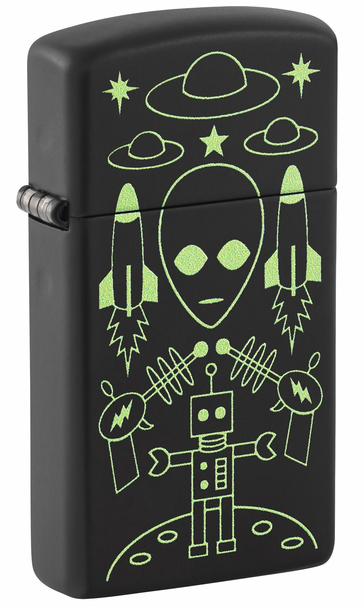 Зажигалка бензиновая Zippo Alien Invasion Design (46691), пустая