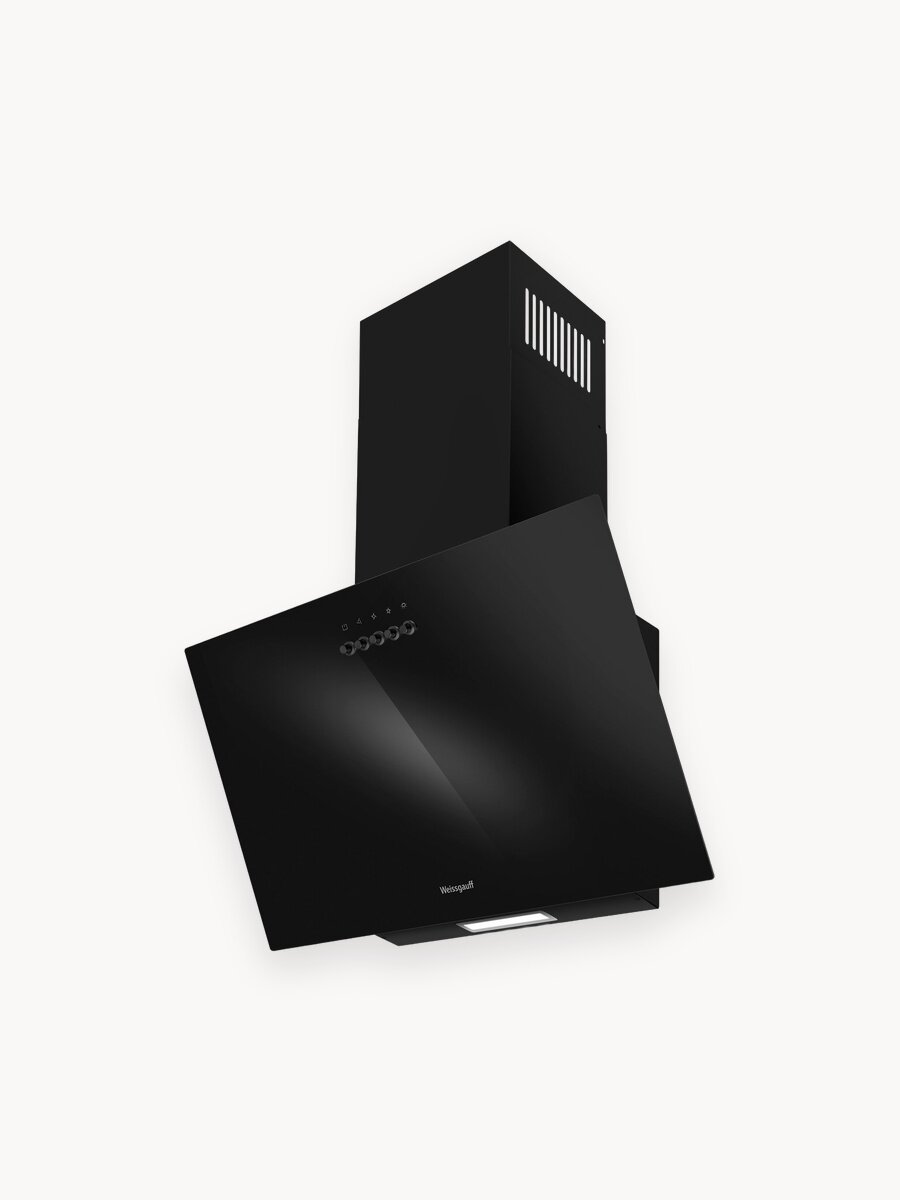 Купольная вытяжка Weissgauff Sigma 60 PB BL, Алюминиевый жировой фильтр, Низкий уровень шума