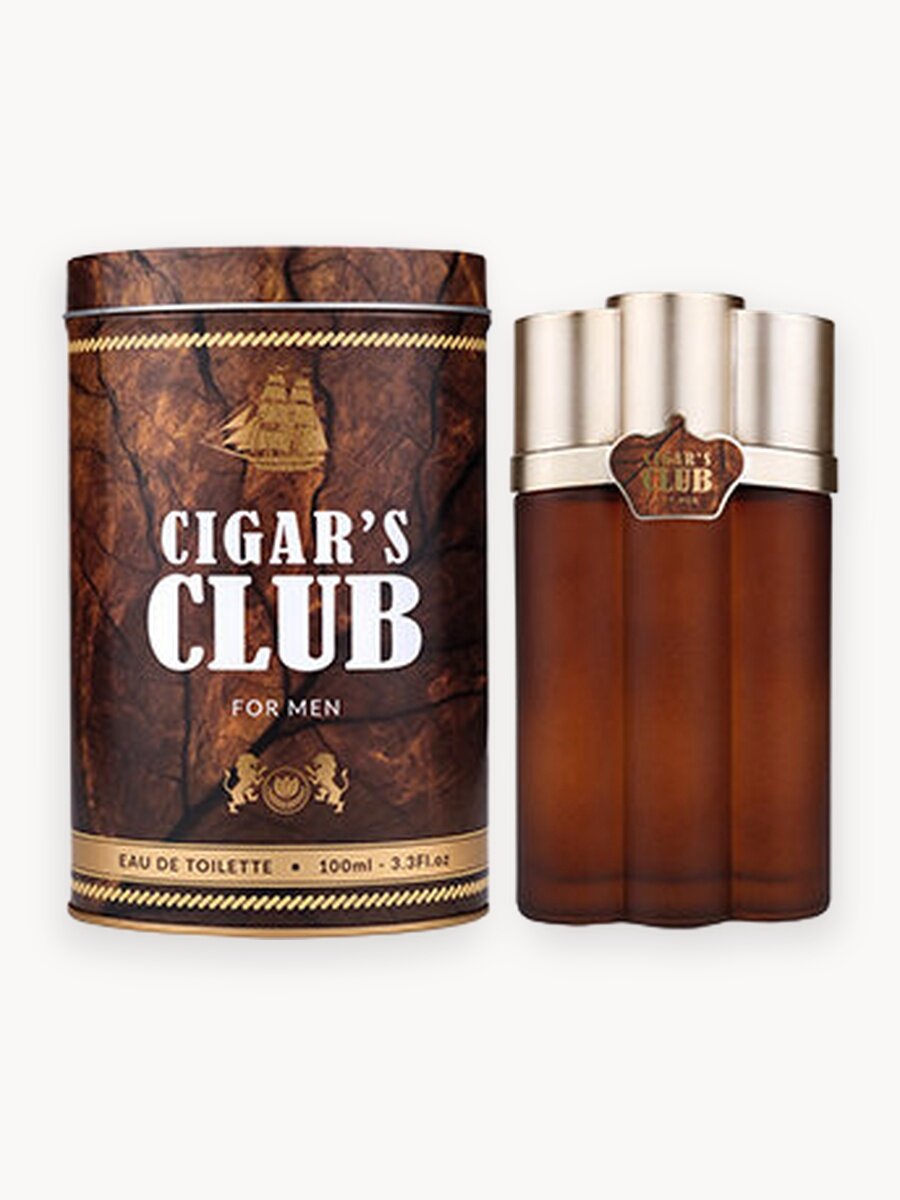 Туалетная вода мужская Vinci Club Cigar's от Delta Parfum 100 мл, восточный пряный табачный аромат, парфюм мужской