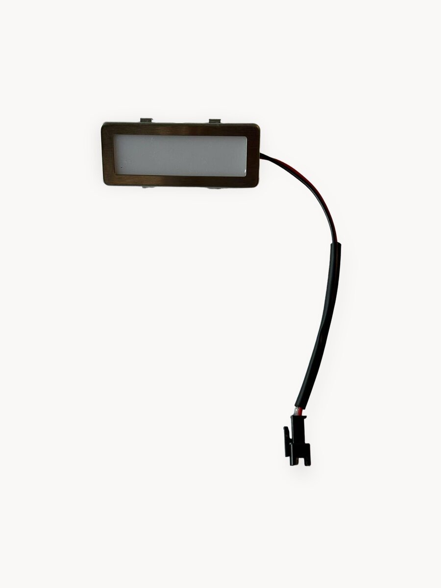 Светильник-лампа, для вытяжки, светодиодный, серебристый, 1,5 Вт, 7x2,8x1,2 см