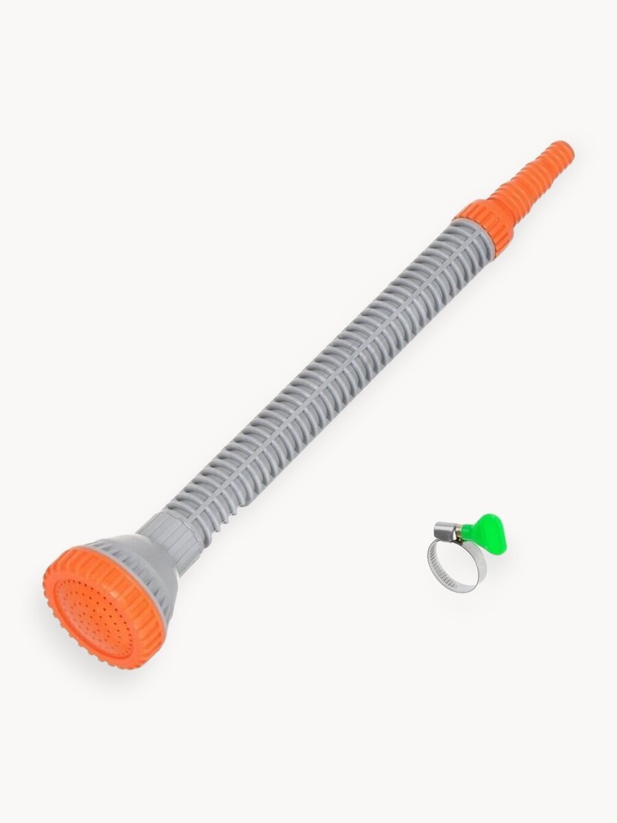 Лейка садовая для полива растений душ на длинной ручке на шланг