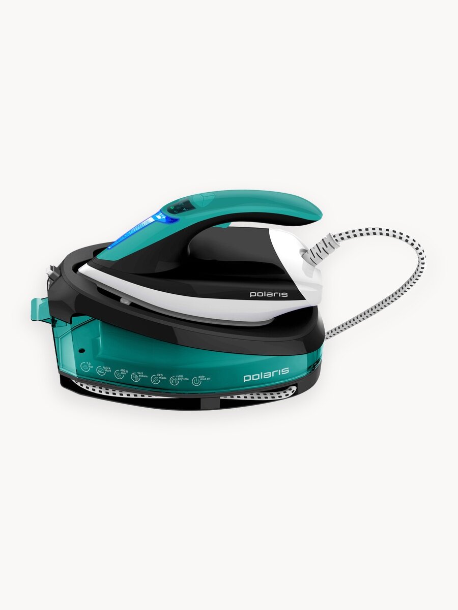 Парогенератор с керамической подошвой Polaris PSS 7510K зеленый/черный