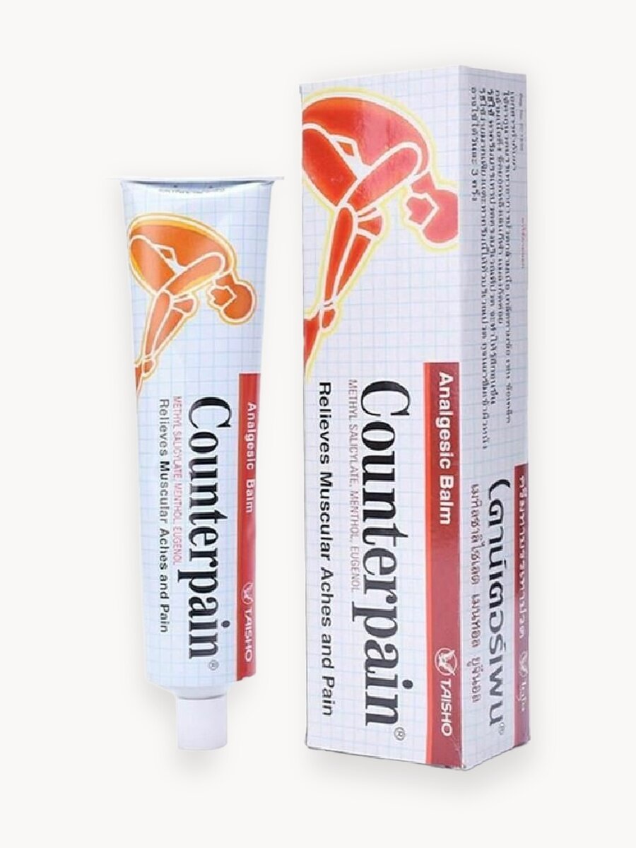 Мазь Counterpain, обезболивающая, для мышц и суставов, согревающая, 30г
