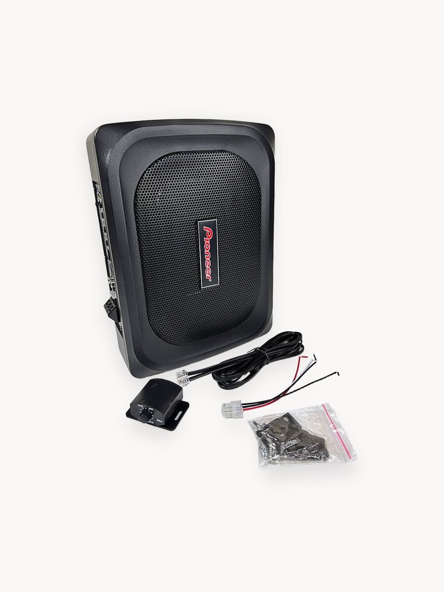 Активный сабвуфер Pioneer 1800 Вт в машину под сиденье автомобильный