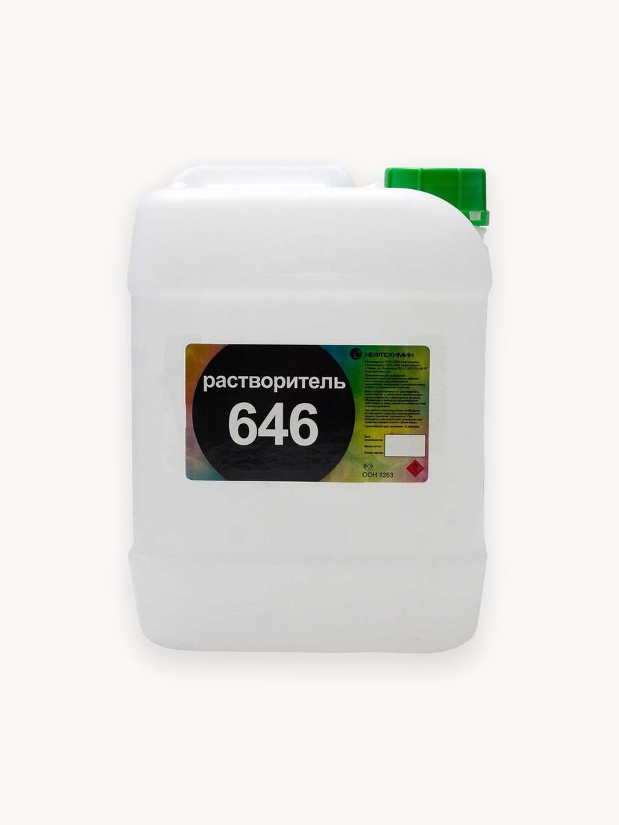 Растворитель 646 Нефтехимик ТУ 5 л 646ТУ5000, разбавления красок