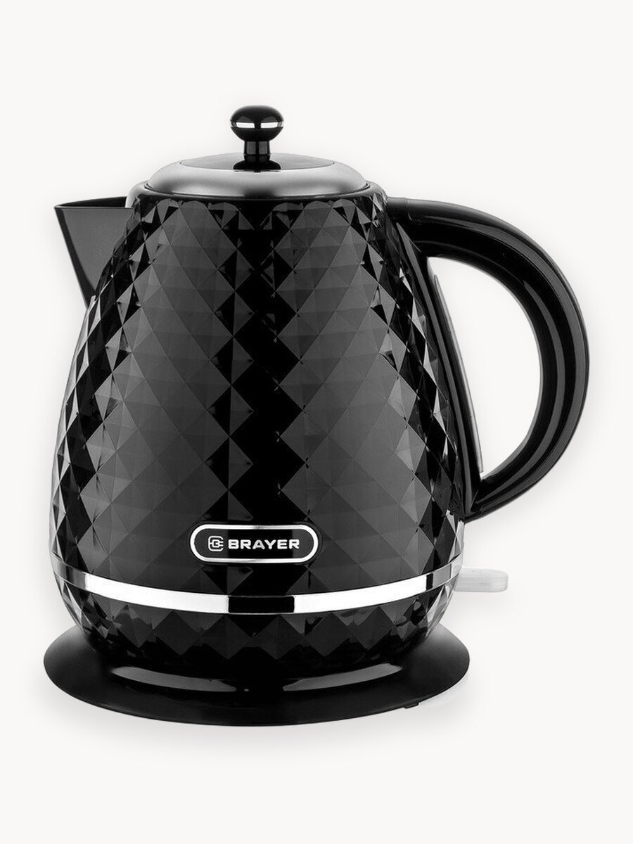 Чайник электрический BRAYER BR1008BK, 2200Вт, 1,7 л, STRIX, пластик, цвет черный