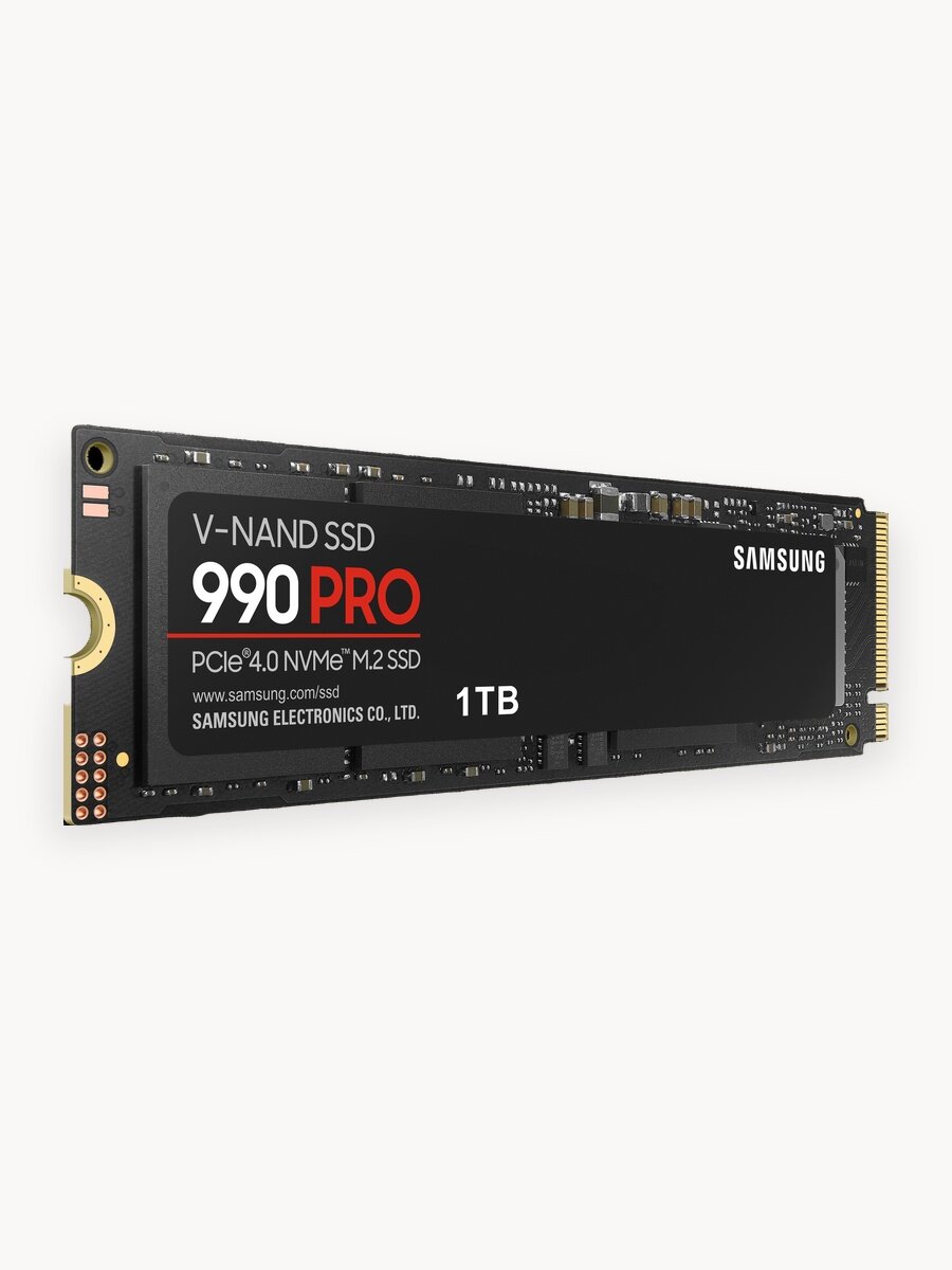 SSD накопитель Samsung 990 Pro MZ-V9P1T0BW 1ТБ, M.2 2280, PCIe 4.0 x4, NVMe, M.2