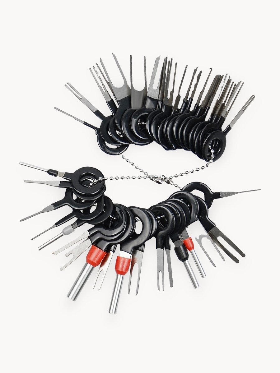 Набор инструментов Matoka для снятия клемм / Комплект 38 шт / Инструмент для удаления проводов