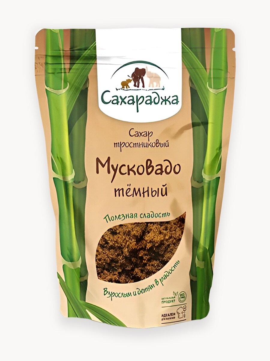 Сахар тростниковый темный Мусковадо, 450 г