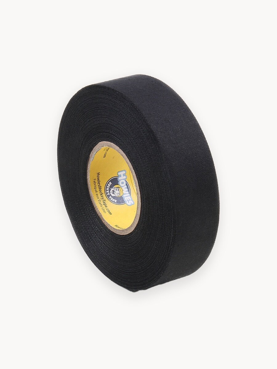 Лента хоккейная Howies, чёрная, полиэстер/хлопок, 25 мм х 22 м