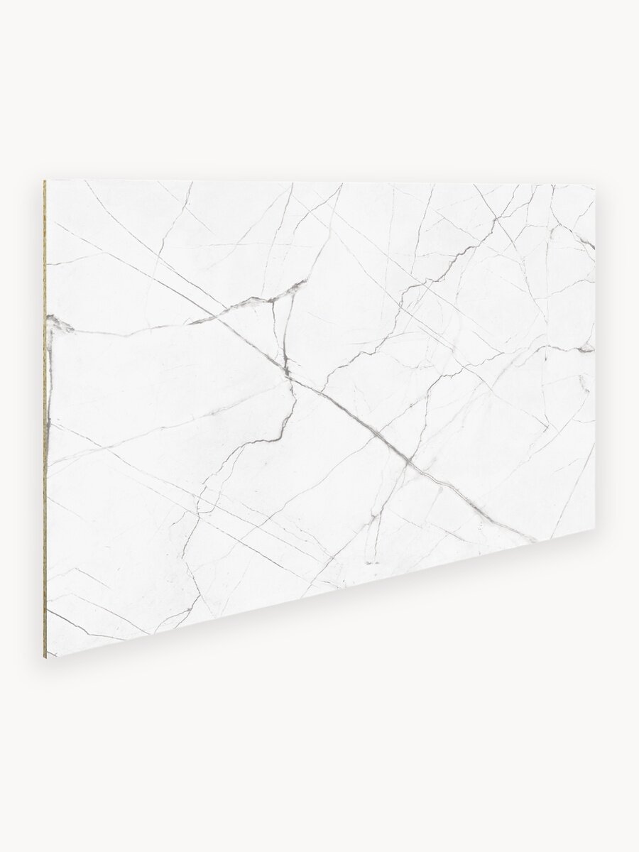 Фальшпанель для кухни, фартук кухонный, панель для кухонных фартуков Alternative Loft Кристалл белый 1200х600 мм, толщина 6 мм