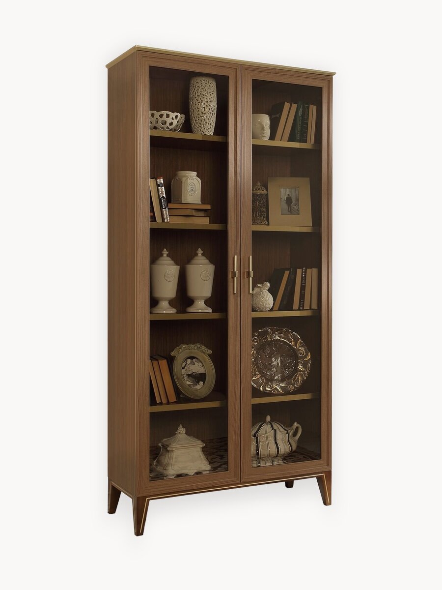 Библиотека Dana Palmari P3230, 2 двери, полки 4 шт, дсп, Орех