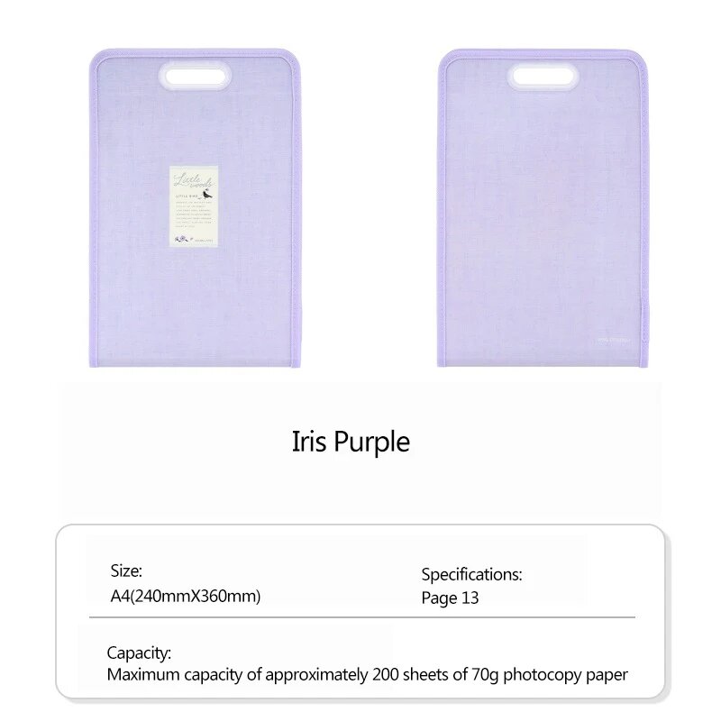 KOKUYO Папка-фурнир A4 Iris Purple, фиолетовый