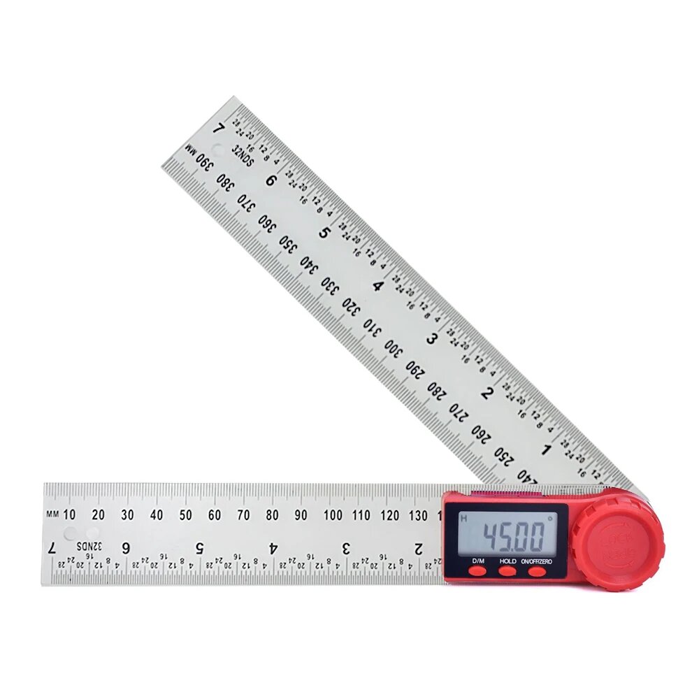 Цифровой угломер Lefavor Angle ruler white 200mm