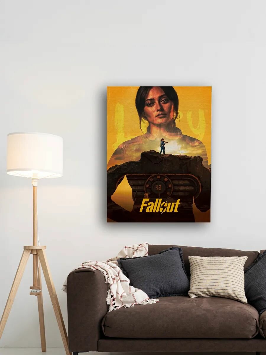Картина на стену Fallout, на подрамнике, 1шт, 38х25 размер. — фото 1