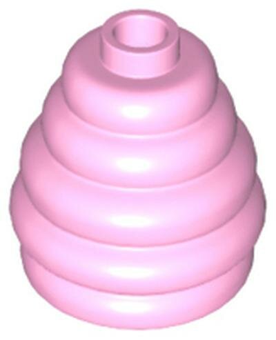 Деталь Lego 35574 Cone 2 x 2 x 1 2/3 with Stacked Rings (Beehive / Cotton Candy)