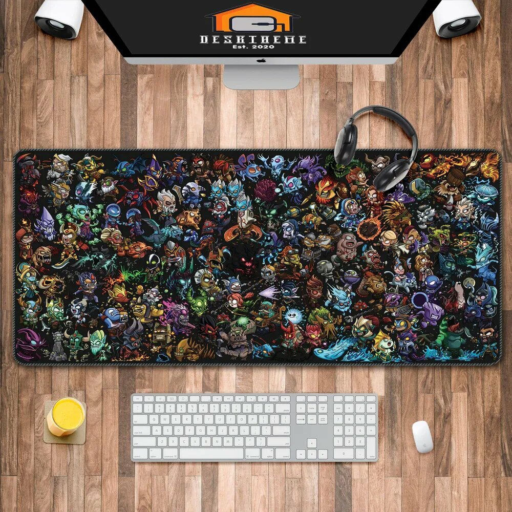 DeskTheme Коврик для мышки, XL, желтый, хром