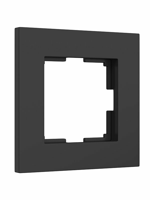 Рамка Slab 1Р черный матовый W0012908