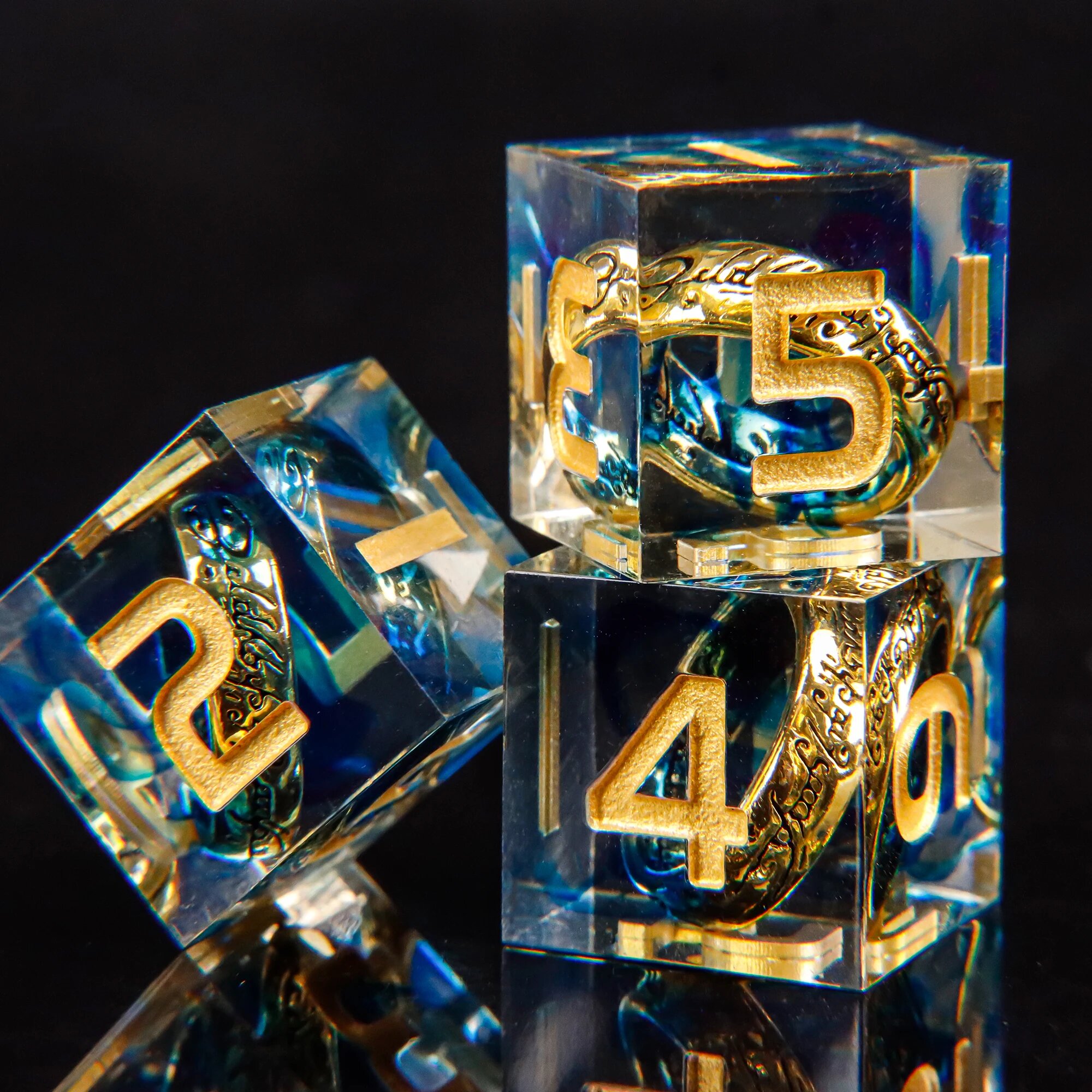 Набор кубиков D6 "Властелин колец", акрил, Only 3 pcs